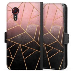 DeinDesign Handyhülle Farbverlauf Geometric Gold & Kupfer Pink And Black Stone Gold Print