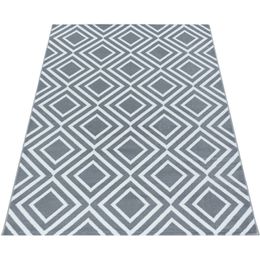 Ayyildiz Teppiche Teppich COSTA 3525, rechteckig, Höhe: 11 mm, Wohnzimmer, grau, 200 cm x 290 cm x 11 mm