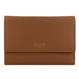 L.Credi Evelyn Geldbörse RFID Leder 14,5 cm cognac