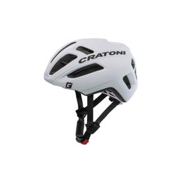 Cratoni Fahrradhelm C-Pro wei&szlig; matt gummiert