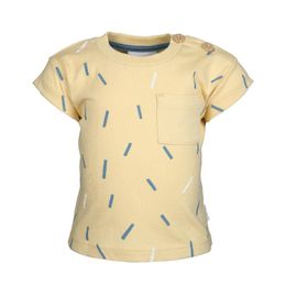 Sanetta PURE - T-Shirt SMILE in straw blush, Gr.62