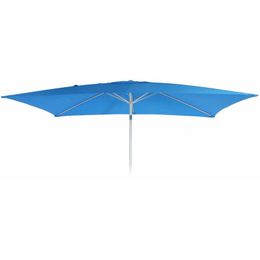 HHG Ersatz-Bezug für Sonnenschirm Castellammare, Sonnenschirmbezug Ersatzbezug, 2x3m rechteckig Stoff/Textil 4,5kg uv 50+ blau - blue