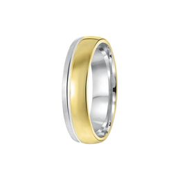 Lucardi Ring Herren Gr&ouml;&szlig;e 69 gold / silber