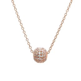 Eye Candy Collier ECJ-NL0090, 925er Sterling-Silber Collier mit einem Anhänger und Zirkonia