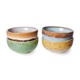 HKliving - 70's Schale, XS Bowls, Ø 8,3 cm, Castor (4er Set)