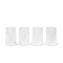 ferm LIVING - Ripple Verrines, klar (4er-Set)