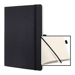 Sigel Notizbuch Conceptum® ca. DIN A5 liniert, schwarz Softcover 194 Seiten