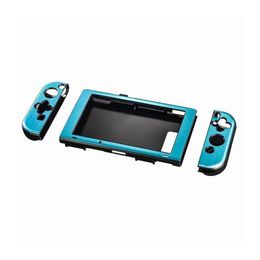 Hama Hardcover für Nintendo Switch, 3-teilig, Metallic-Blau Zubehör Nintendo, blau