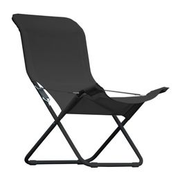 Jan Kurtz Fiam - Fiesta Sessel, Aluminium schwarz / schwarz