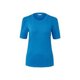 Tchibo Gepunktetes T-Shirt - Dunkelblau - Gr.: XL