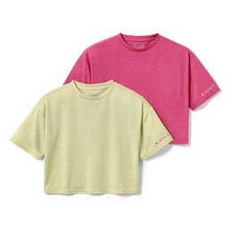 Tchibo 2 Kinder-Sportshirts - Hellgrün - Kinder - Gr.: 134/140