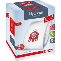 Miele Staubsaugerbeutel und Filter HyClean 3D Efficiency FJM, passend für Miele, XL-Pack, weiß