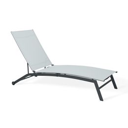 ONDIS24 Sonnenliege Chaise Kunststoff anthrazit/weiß