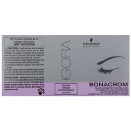 Schwarzkopf Professional Igora Bonacrom Färbung für Wimpern und Brauen mit Aktivator nur für professionellen Gebrauch Brown 10 ml