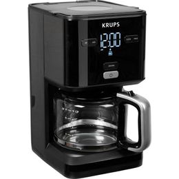 Krups Filterkaffeemaschine KM6008 Smart'n Light, 1,25l Kaffeekanne, 24-Std-Timer, automatische Abschaltung nach 30 Minuten, schwarz