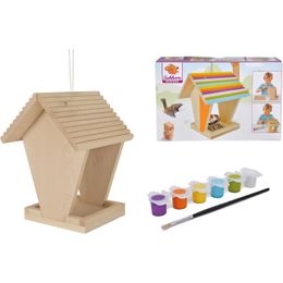 Eichhorn Kreativset Outdoor Futterhaus, (Set), Zum Zusammenbauen und Bemalen; Made in Europe, beige