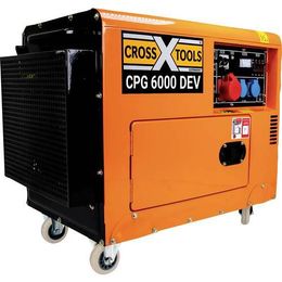 Crosstools CPG 6000 DEV 4-Takt Stromerzeuger 6.3 kW 400 V, 230 V, 12 V 150 kg 4200 W