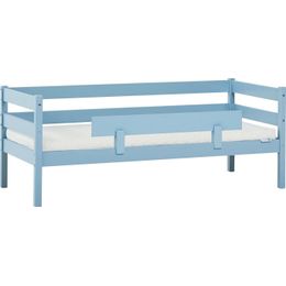 Hoppekids Einzelbett ECO Comfort (Set), mit Rollrost in 8 Farben, wahlweise mit Matratze und Absturzsicherung, blau