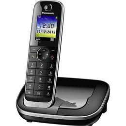 Panasonic KX-TGJ310GB Schnurloses Telefon analog Babyphone, Freisprechen Schwarz