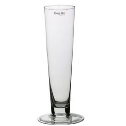 GlasArt Tischvase Glas-vase mit Fuß Glasvase Höhe 30/40cm Wohnzimmer Fensterbank