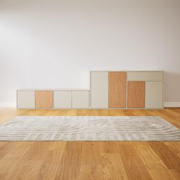MYCS Sideboard Taupe - Sideboard: Schubladen in Taupe & Türen in Taupe - Hochwertige Materialien - 300 x 80 x 34 cm, konfigurierbar