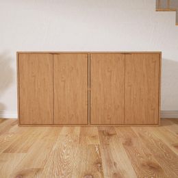 MYCS Sideboard Eiche - Designer-Sideboard: Türen in Eiche - Hochwertige Materialien - 151 x 80 x 47 cm, Individuell konfigurierbar