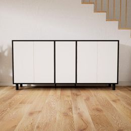 MYCS Sideboard Weiß - Designer-Sideboard: Türen in Weiß - Hochwertige Materialien - 190 x 91 x 47 cm, Individuell konfigurierbar