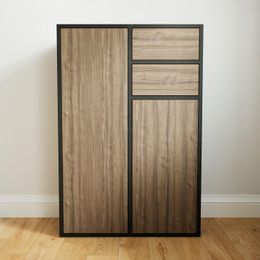 MYCS Highboard Nussbaum - Highboard: Schubladen in Nussbaum & Türen in Nussbaum - Hochwertige Materialien - 79 x 118 x 34 cm, Selbst designen