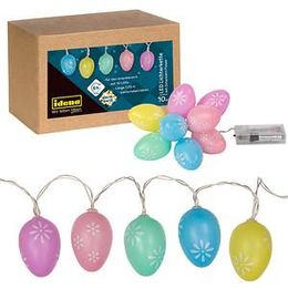 Idena 10er Ostereier Flower LED Lichterkette bunt 1,2 m