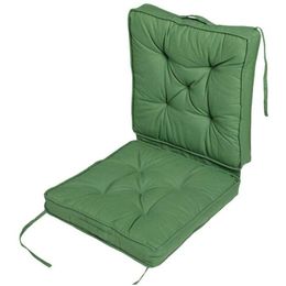 Homescapes - Reisekissen grün 50 x 50 cm - klappbares Sitzkissen Auto - Grün