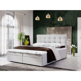 Boxspringbett Schlafzimmerbett kerlon 160x200cm Beige inkl.Bettkasten