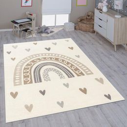 Paco Home - Kinderteppich Teppich Kinderzimmer Mädchen Jungs Verschiedene Motive Und Größen 80x150 cm, Beige