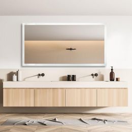 Spiegel Schminkspiegel mit Beleuchtung Badezimmer Indirekte Beleuchtung Typ 2, Rechteckig (120x60cm) - Paco Home