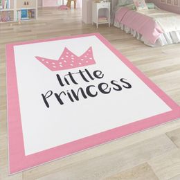 Paco Home - Kinderteppich, Kinderzimmer Teppich m. Stern, Mond u. Karo Motiven 120x160 cm, Pink 9