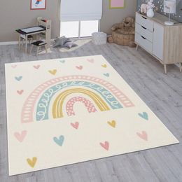 Kinderteppich Teppich Kinderzimmer Mädchen Jungs Verschiedene Motive Und Größen 160x220 cm, Creme 4 - Paco Home