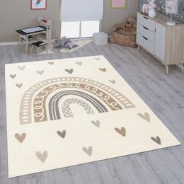 Kinderteppich Teppich Kinderzimmer Mädchen Jungs Verschiedene Motive Und Größen Beige, 120x160 cm - Paco Home