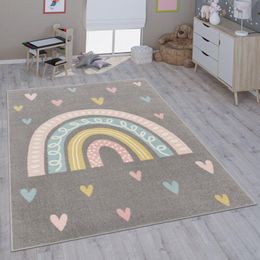 Kinderteppich Teppich Kinderzimmer Mädchen Jungs Verschiedene Motive Und Größen 160x220 cm, Grau 3 - Paco Home