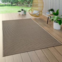 Paco Home - In-& Outdoor Teppich Balkon Küchenteppich Sisal Optik Modern Einfarbig Beige Braun 160x230 cm
