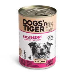 Dogs'n Tiger Abendbrot Nassfutter Lamm mit Pastinake 6x400g