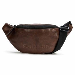 Farmhood Memphis Gürteltasche Leder 34 cm dark brown