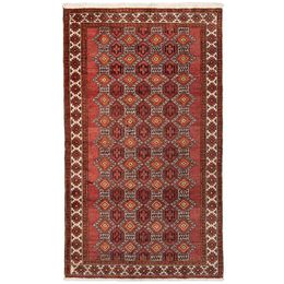 morgenland Wollteppich »Belutsch Durchgemustert Rosso 218 x 128 cm«, rechteckig, 8 mm Höhe, Handgeknüpft rot