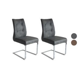 ByLiving Stuhl »Marlen«, 2 Stück, mit ergonomisch gepolsterter Rückenlehne
