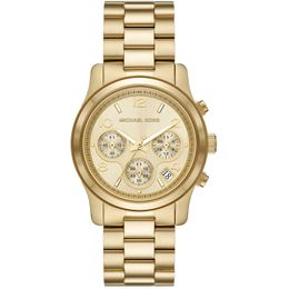 Chronograph Michael Kors "RUNWAY, MK7323" Armbanduhren goldfarben Damen Quarzuhren