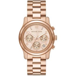 Chronograph Michael Kors "RUNWAY, MK7324" Armbanduhren rosegold (roségoldfarben) Damen Quarzuhren