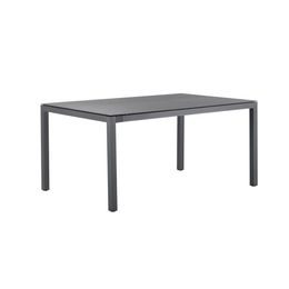 solpuri Classic Dining Lounge Tisch 160x100 cm Aluminium Höhe 70 cm Brick Grey/Anthracite Keramik/Aluminium