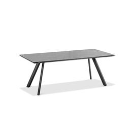 Niehoff Noah Tisch Aluminium Stativprofil Anthrazit/HPL 160x95 cm bis 220x95 cm Granit/Silber HPL/Edelstahl