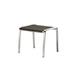 solpuri Jazz Hocker Silber/Anthrazit Edelstahl/Leisuretex