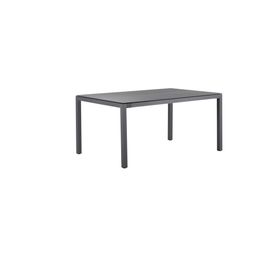 solpuri Classic Dining Lounge Tisch 140x80 cm Aluminium Höhe 70 cm Basalt Anthracite/Anthracite Keramik/Aluminium