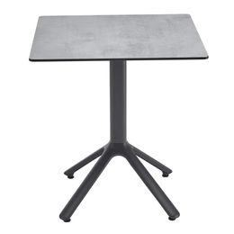 solpuri Milano Bistro Klapptisch Aluminium Ø70 - 70x70 cm volcano anthracite/White HPL-3D/Aluminium