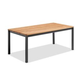 Niehoff Velina Gartentisch Edelstahl Teak geölt/Silber Teak/Edelstahl